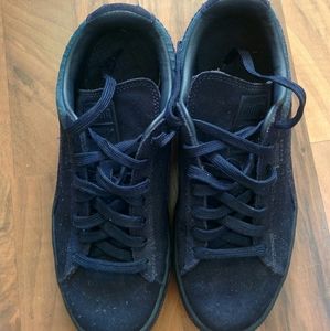 Puma | Shoes | Puma Mens Suede Dark Blue Sneakers | Poshmark